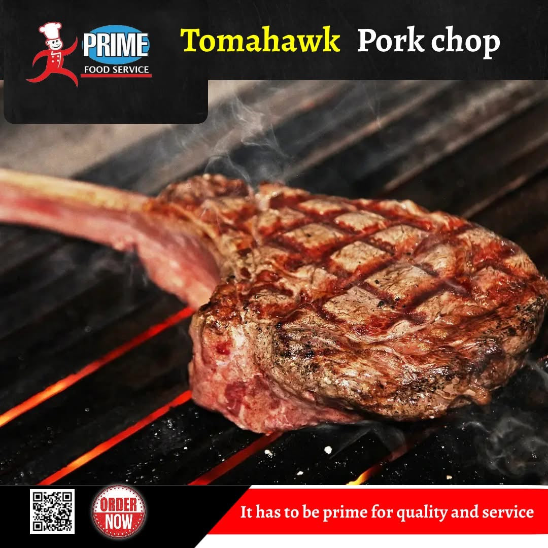 Tomahawk Pork Chop (approximately 320 Grams) – Buriram Expat Food and Drink